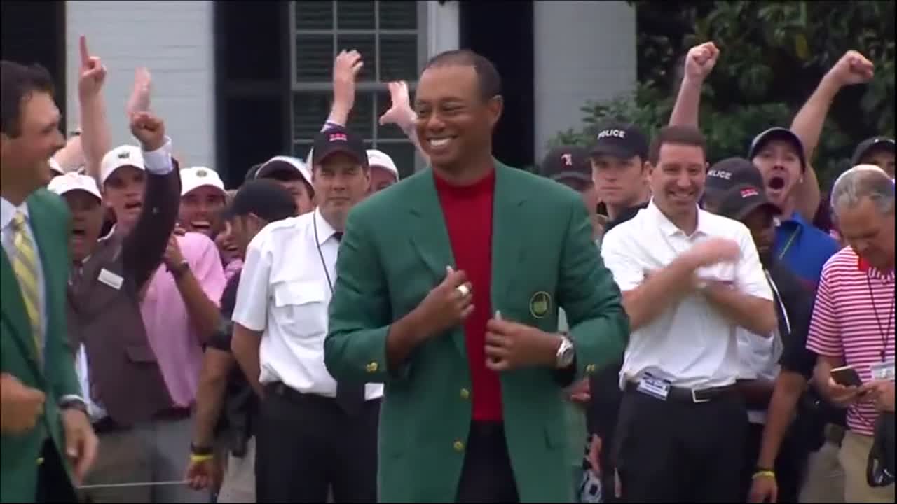 PGA Tour - Tiger Master's Jacket Ceremony | Download HD video clip on ...