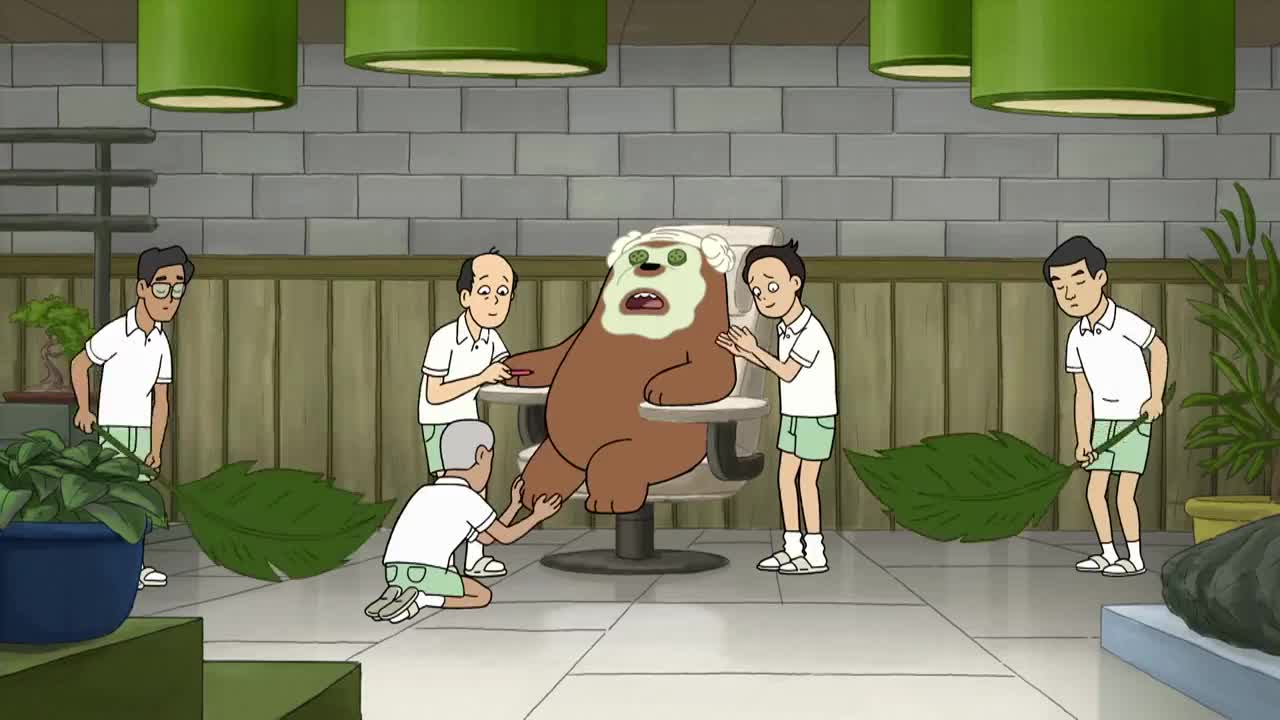 We Bare Bears - Grizzly Spa | Download HD video clip on | Vlipsy