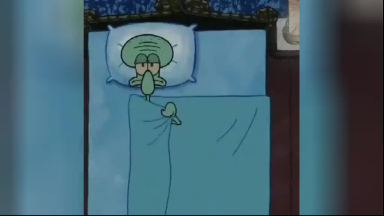 Spongebob Squarepants - Squidward going to bed | Download HD video clip ...