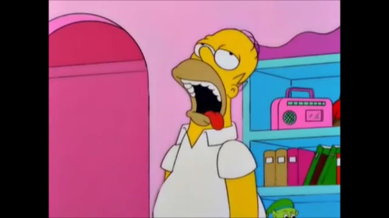 The Simpsons - Homer drooling | Download HD video clip on | Vlipsy
