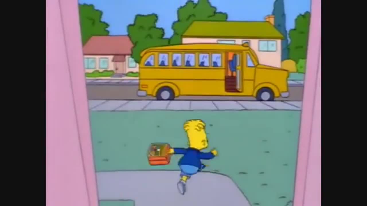 The Simpsons - Bart Simpson's first day of school | Download HD video ...