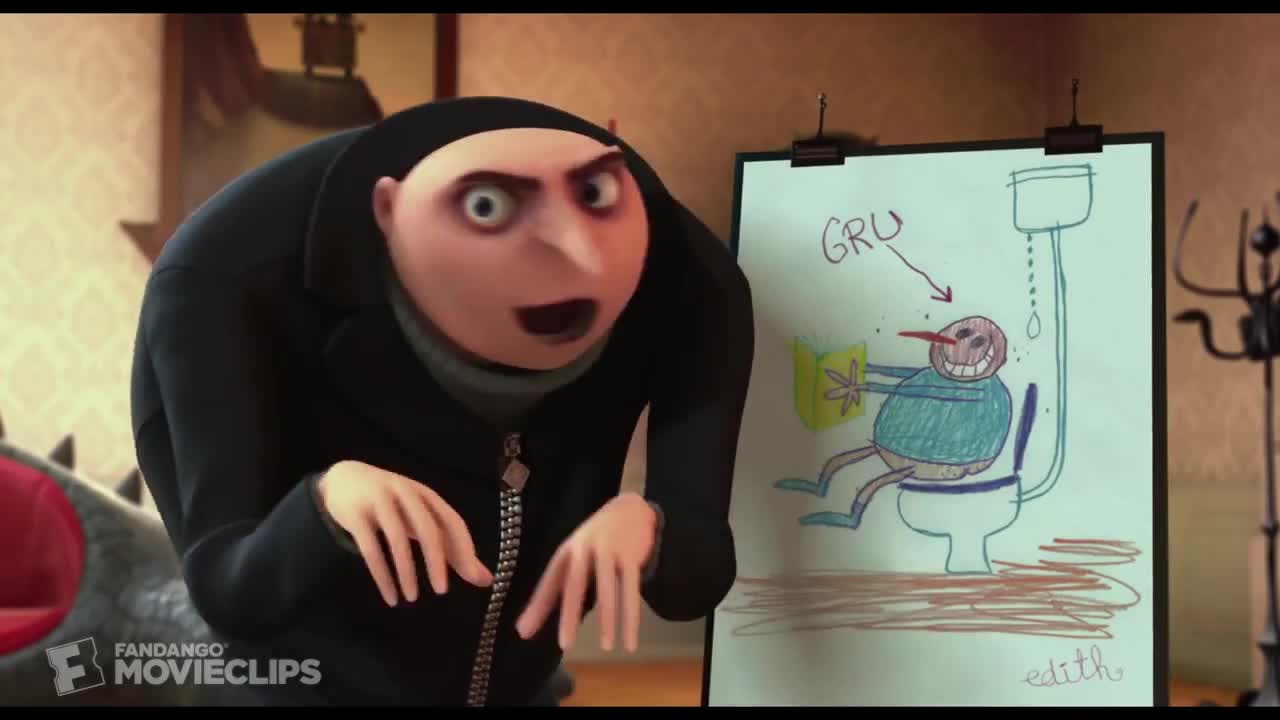 Despicable Me - On the toilet | Download HD video clip on | Vlipsy