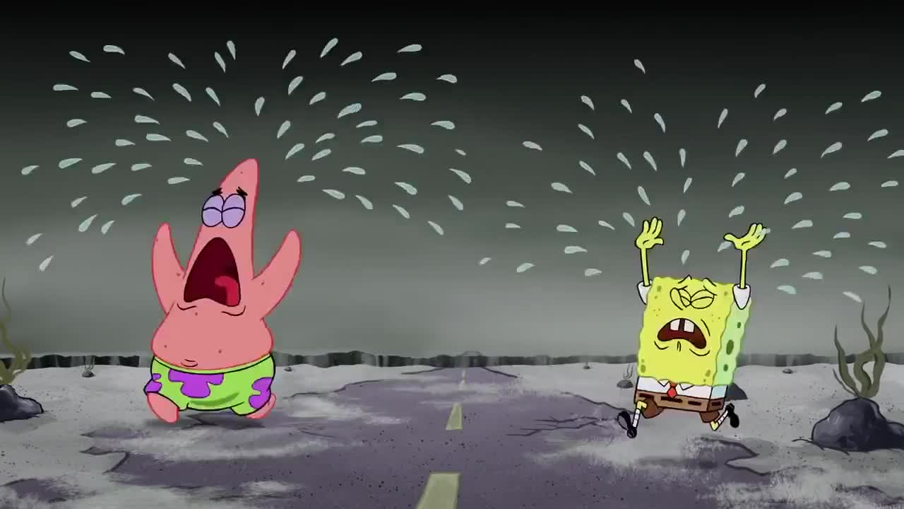 Spongebob Squarepants - Crying and running | Download HD video clip on ...