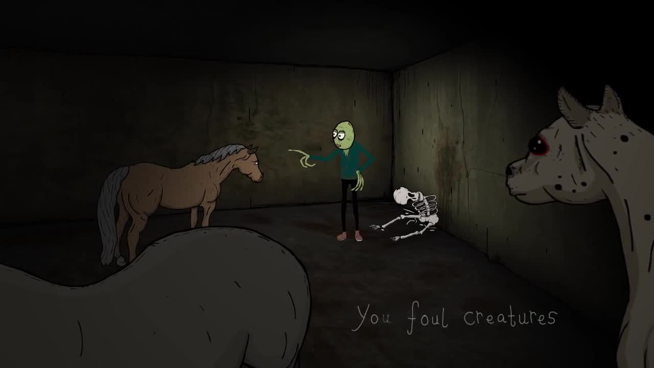 Salad Fingers: You foul creatures. Find clips on VLIPSY