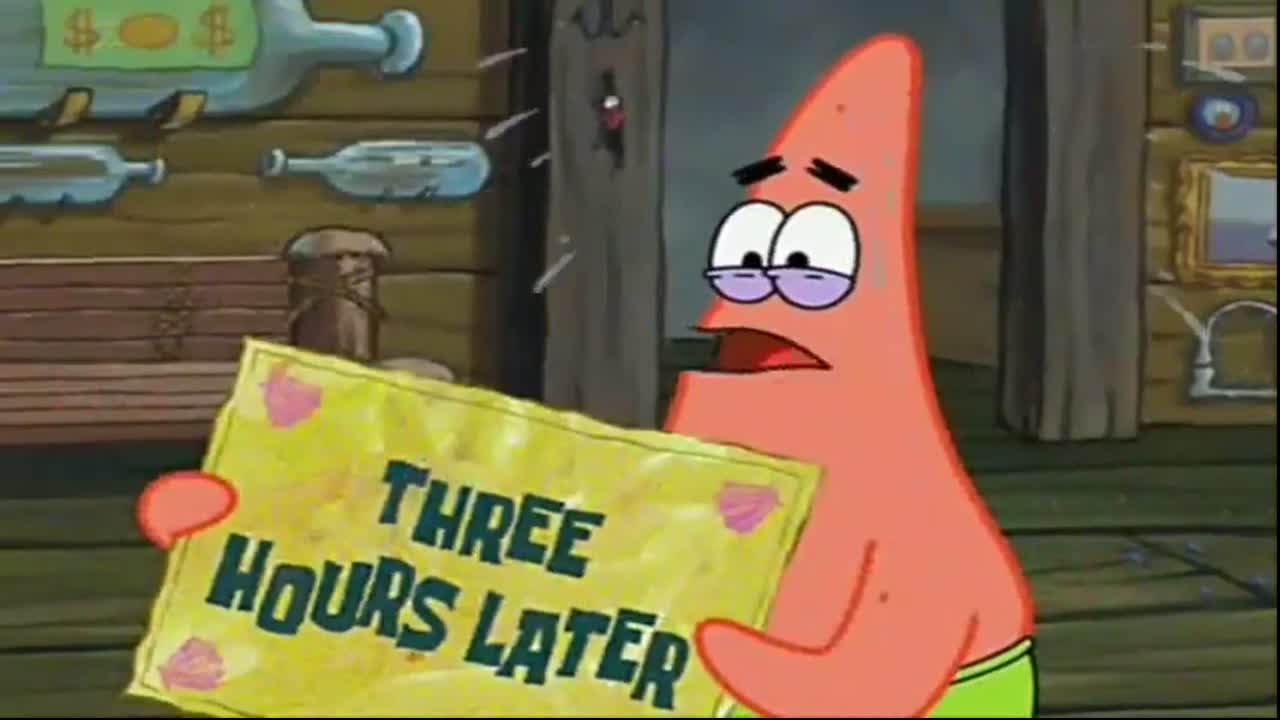 Spongebob Squarepants - Hours later | Download HD video clip on | Vlipsy