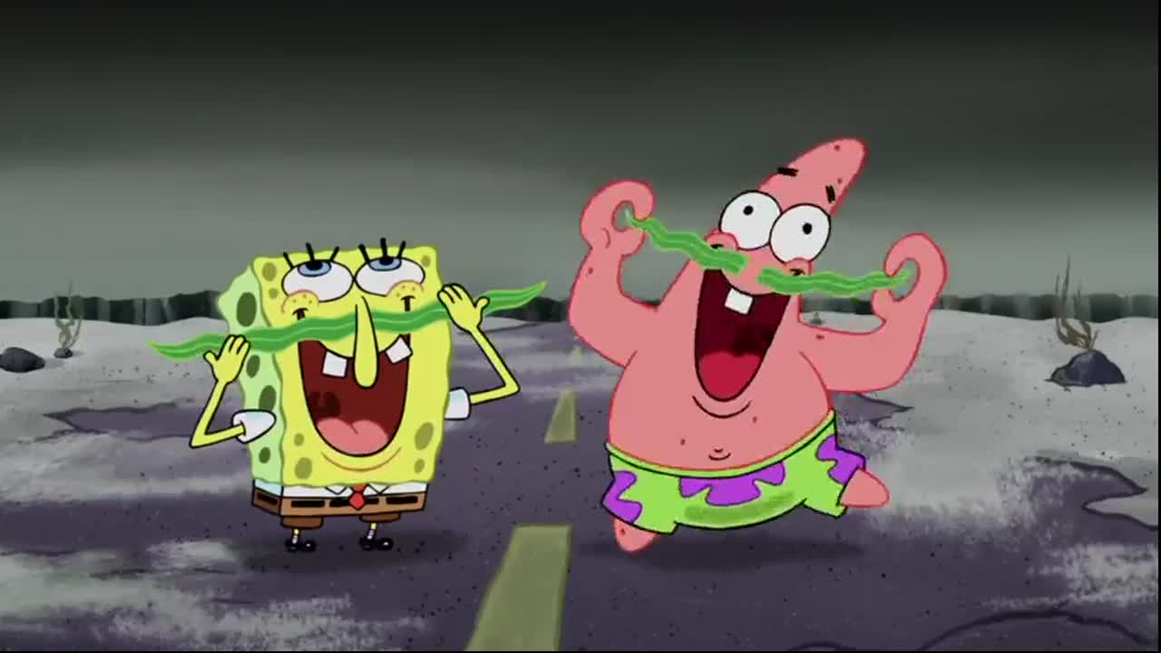 The SpongeBob SquarePants Movie - Spongebob and Patrick monkeyish ...