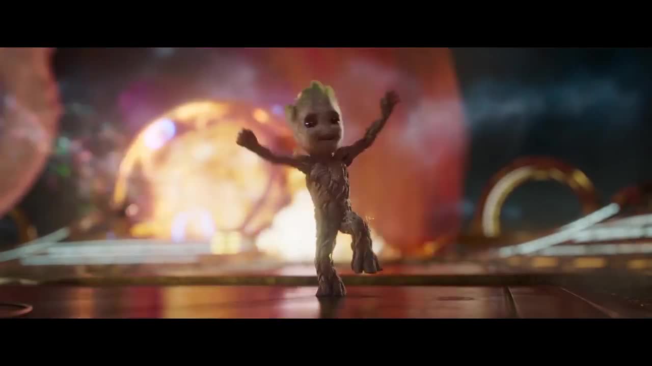 Guardians of the Galaxy Vol. 2 - Dancing Baby Groot | Download HD video clip on | Vlipsy