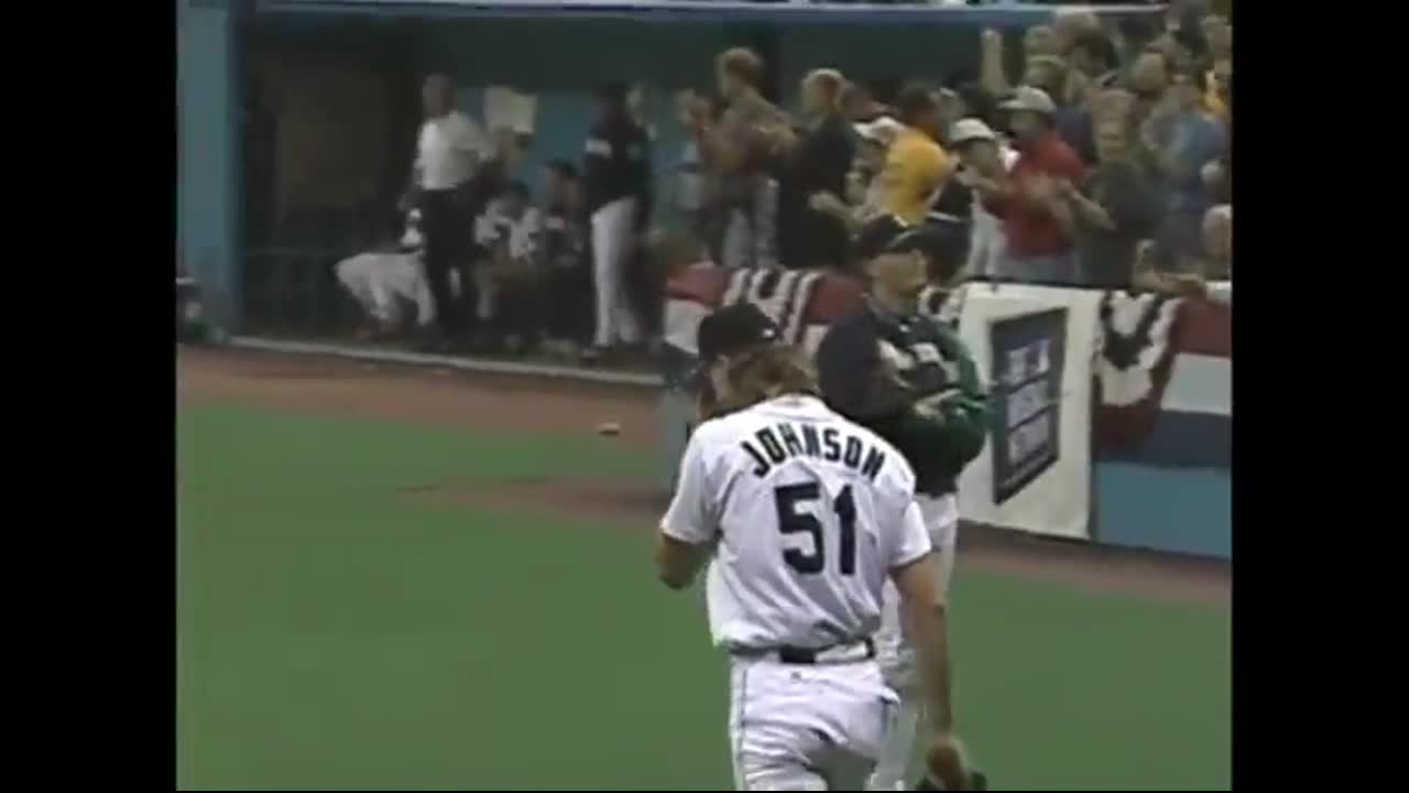 1995 ALDS Game 5 - Randy Johnson | Download HD video clip on | Vlipsy