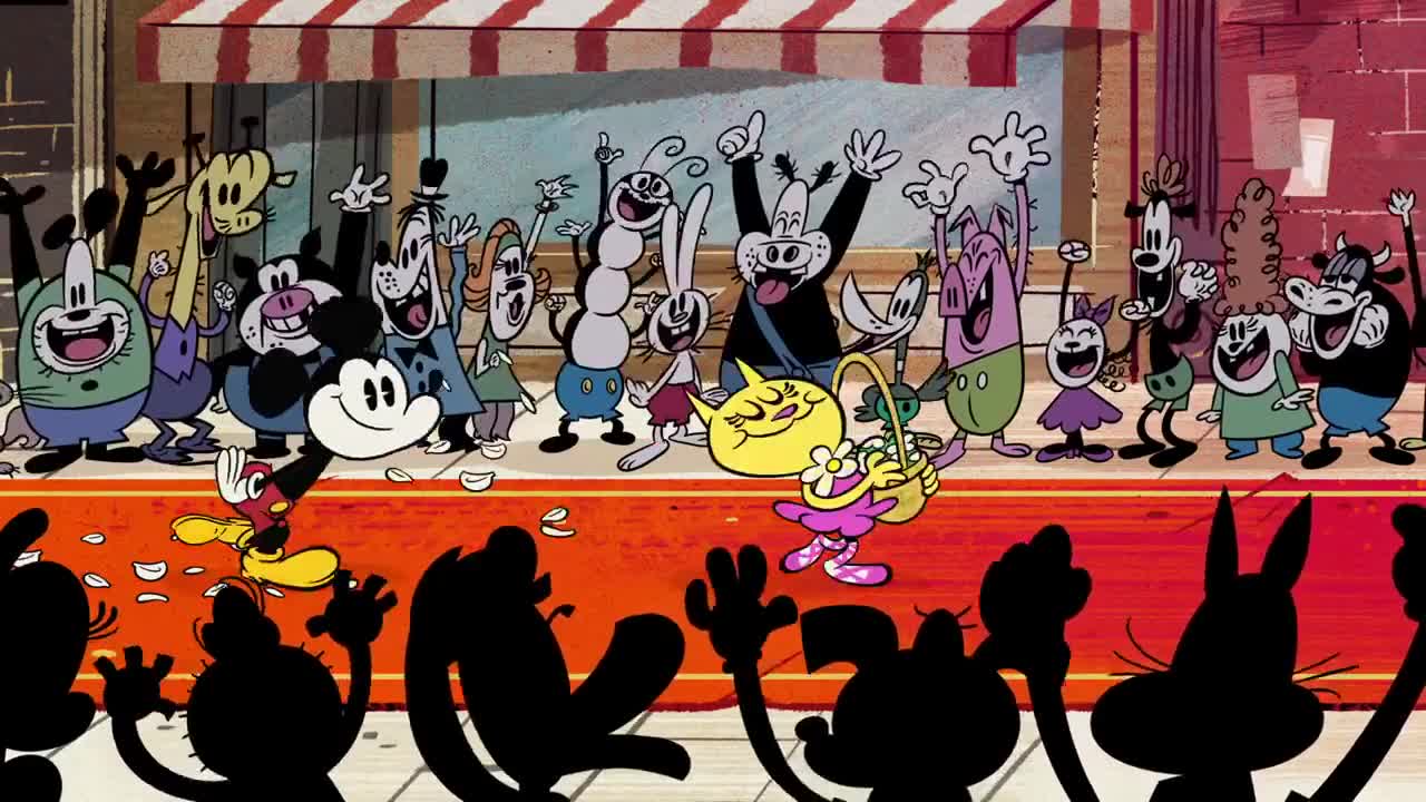 A Mickey Mouse Cartoon - Celebrating | Download HD video clip on | Vlipsy