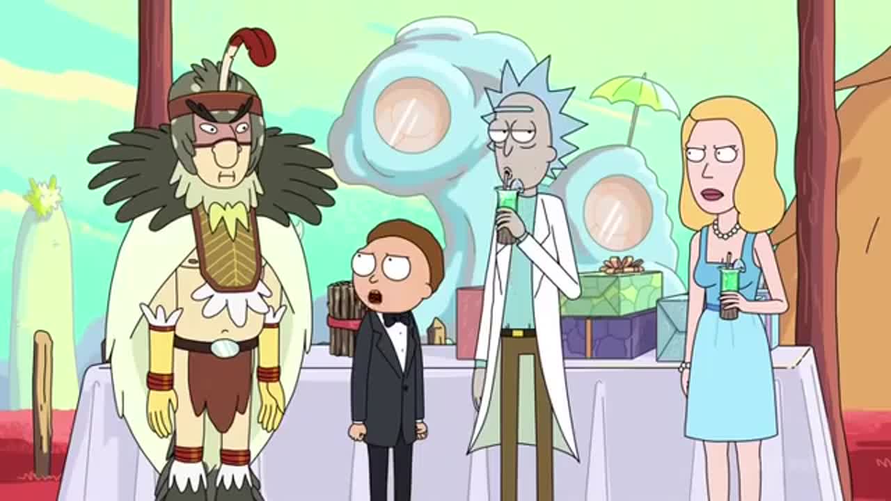 Rick and Morty: He's just grumpy from the flight. Find clips on VLIPSY