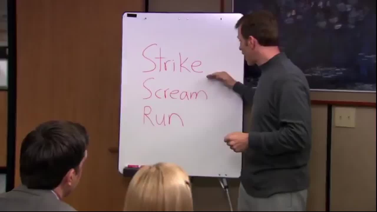 The Office: Strike, Scream, Run - Find clips on VLIPSY