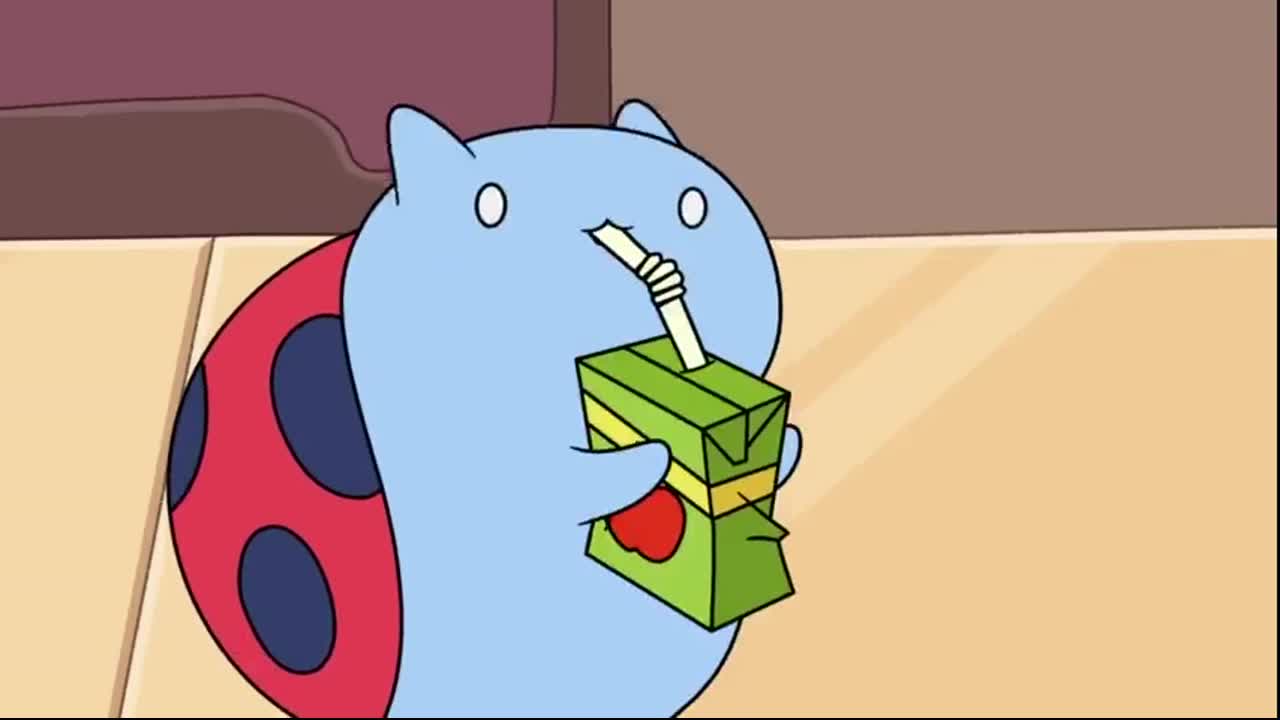 Catbug: Drinking juice. Find clips on VLIPSY