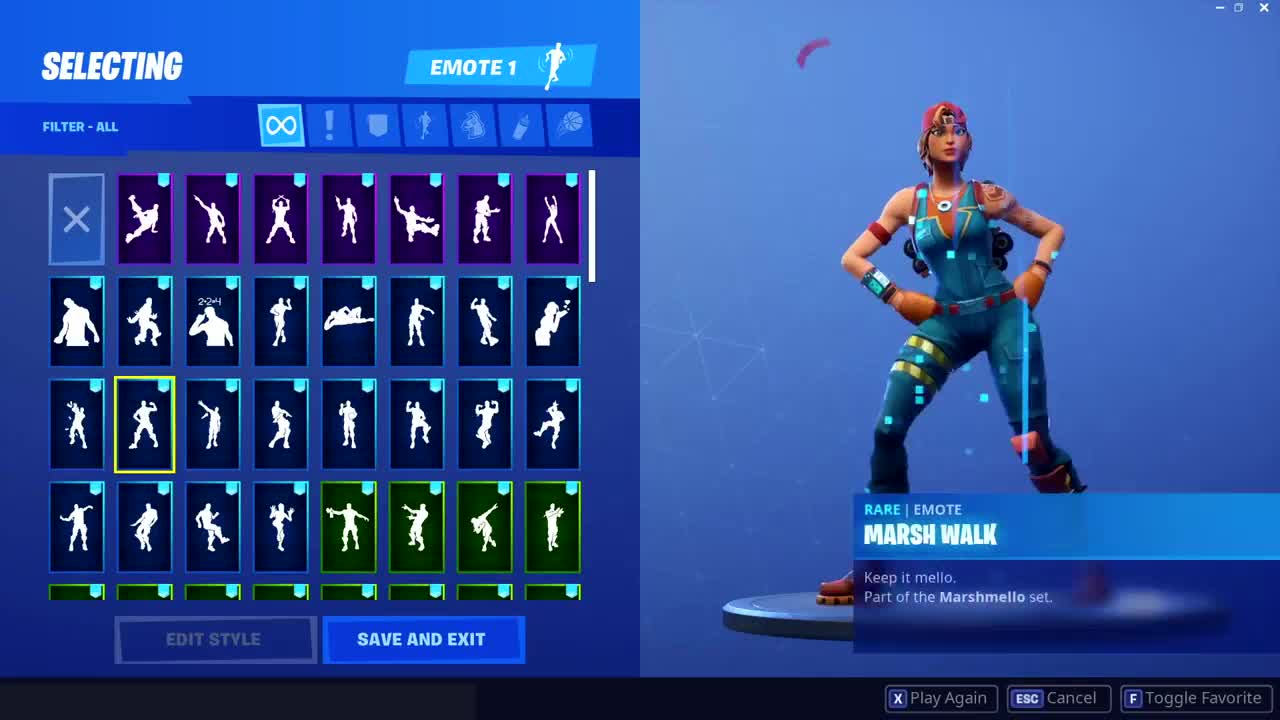 Fortnite - Marsh Walk Emote | Download HD video clip on | Vlipsy