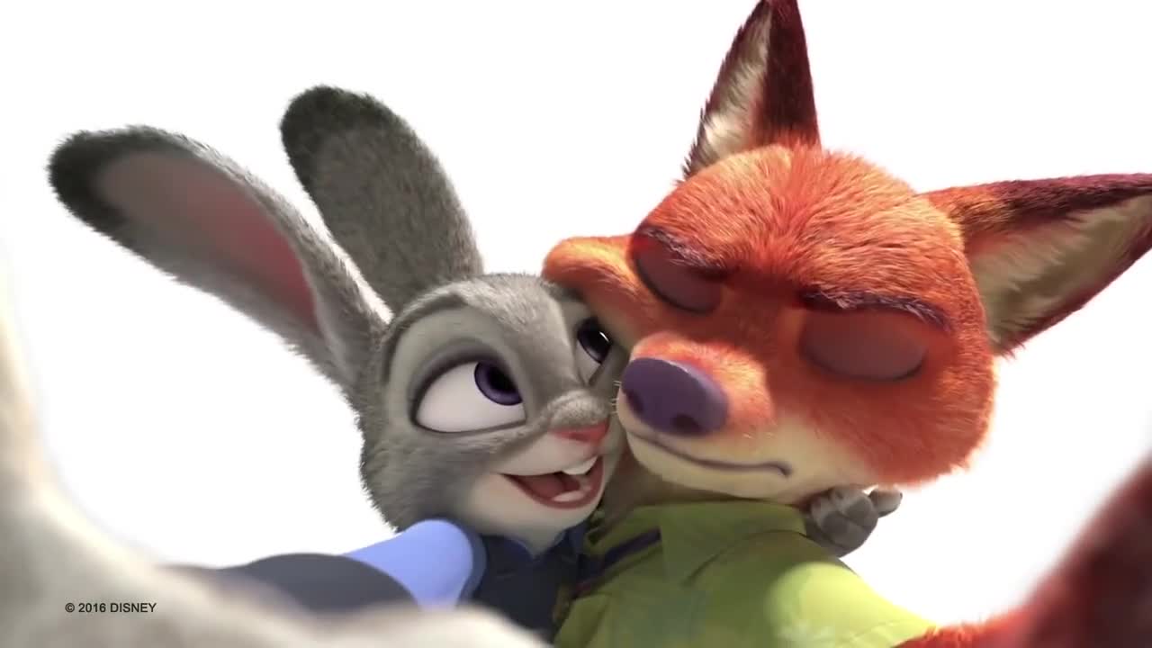 Zootopia - Bunny hugs fox | Download HD video clip on | Vlipsy