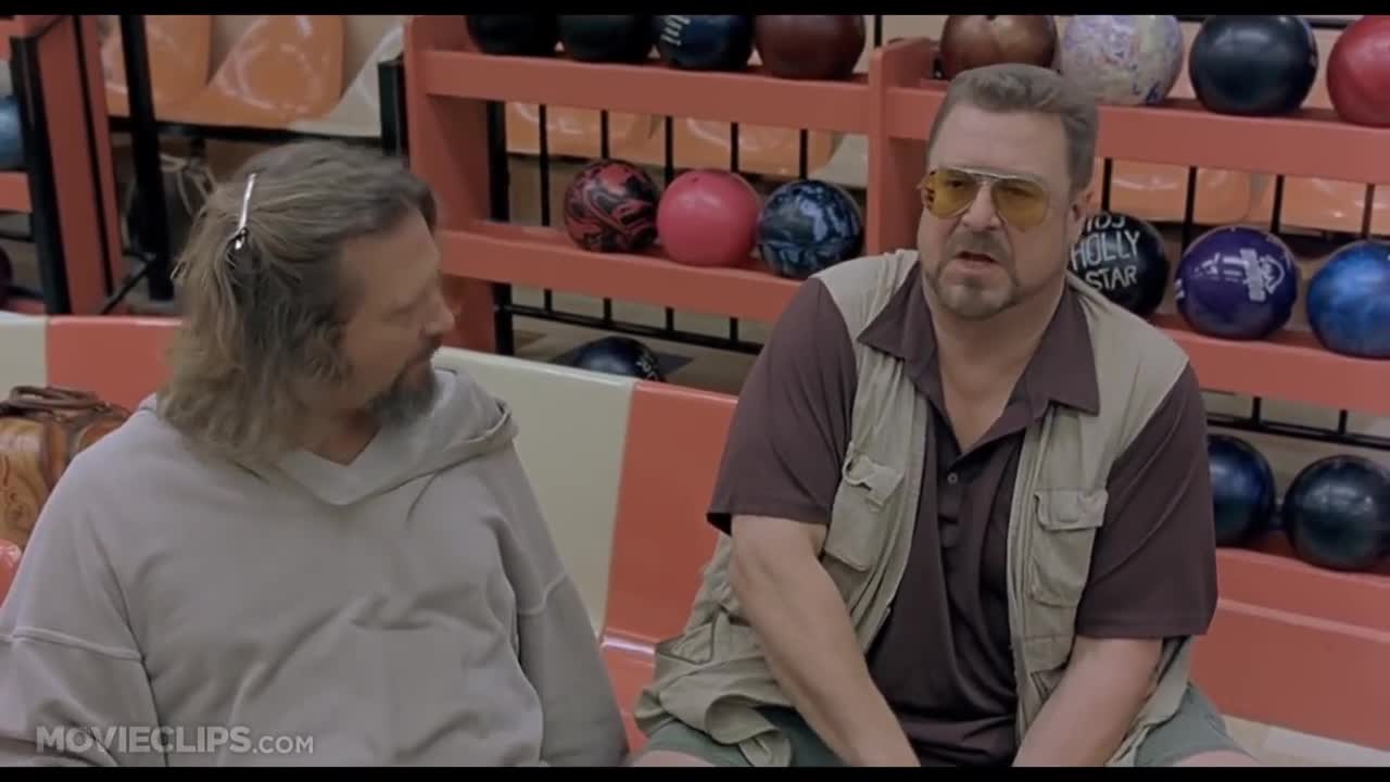 The Big Lebowski - It's a league game, Smokey | Download HD video clip ...