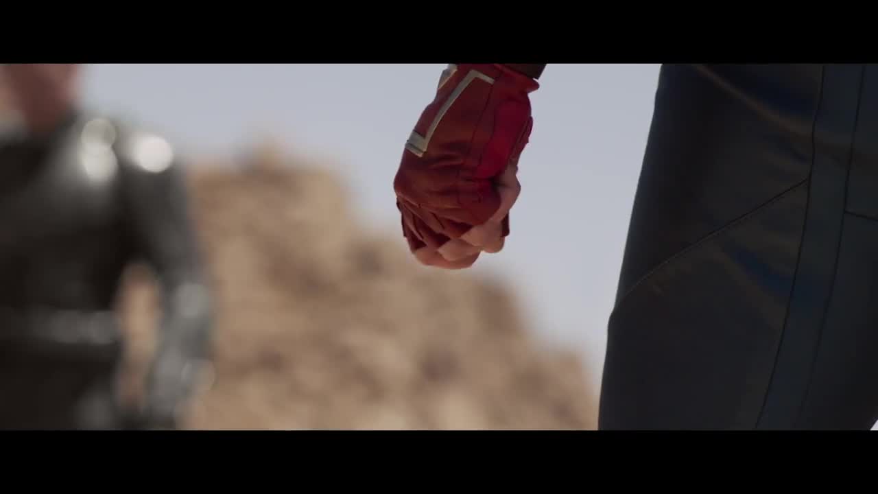 Captain Marvel - Standing up and clenched fist | Download HD video clip ...