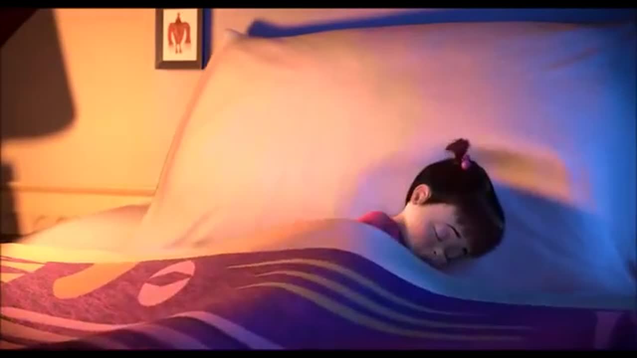 Monsters Inc - Boo falls asleep | Download HD video clip on | Vlipsy