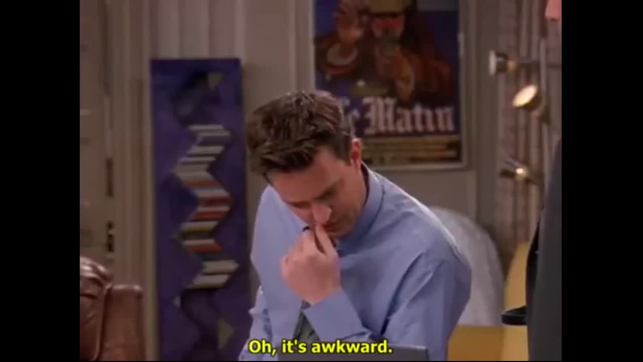 Friends: Oh it’s awkward - Find clips on VLIPSY