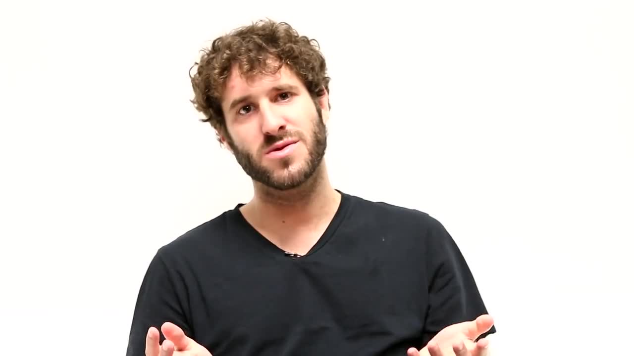 Lil Dicky: Presents up front. Find clips on VLIPSY