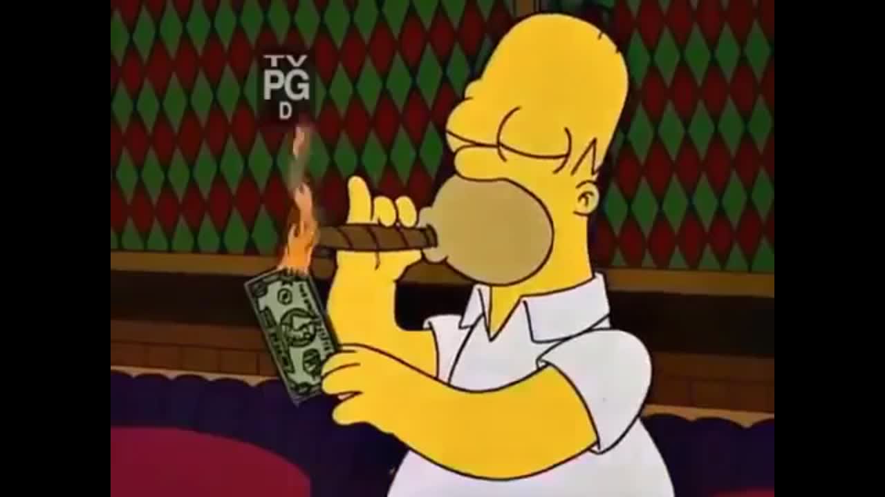 The Simpsons - Cigar light swag | Download HD video clip on | Vlipsy