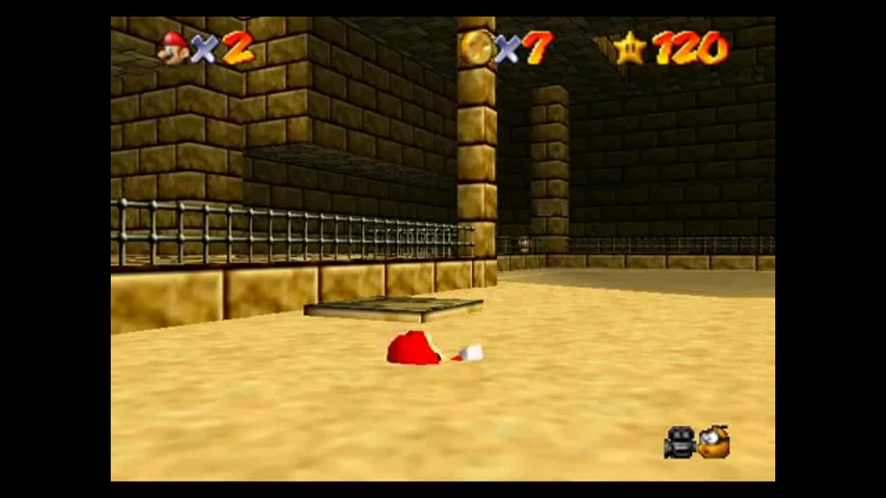 Super Mario 64 - Sinking in quicksand | Download HD video clip on | Vlipsy