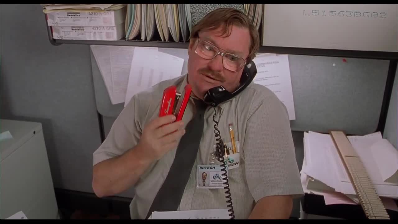 Office Space - stapler | Download HD video clip on | Vlipsy