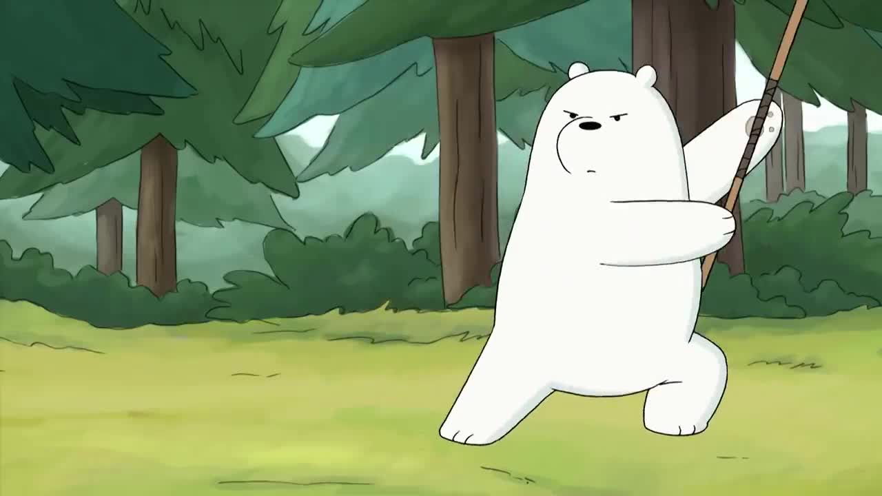 We Bare Bears - Ice bear ready to fight | Download HD video clip on ...