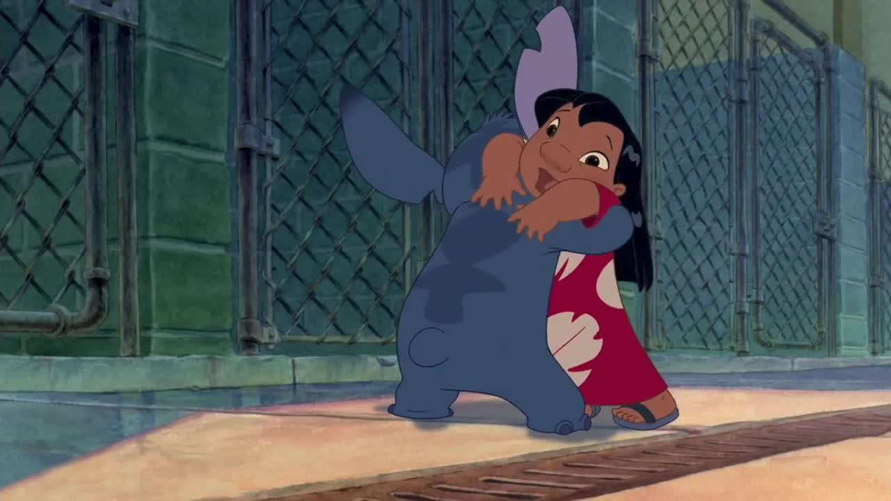 Lilo and Stitch: Stitch hugs Lilo. Find clips on VLIPSY