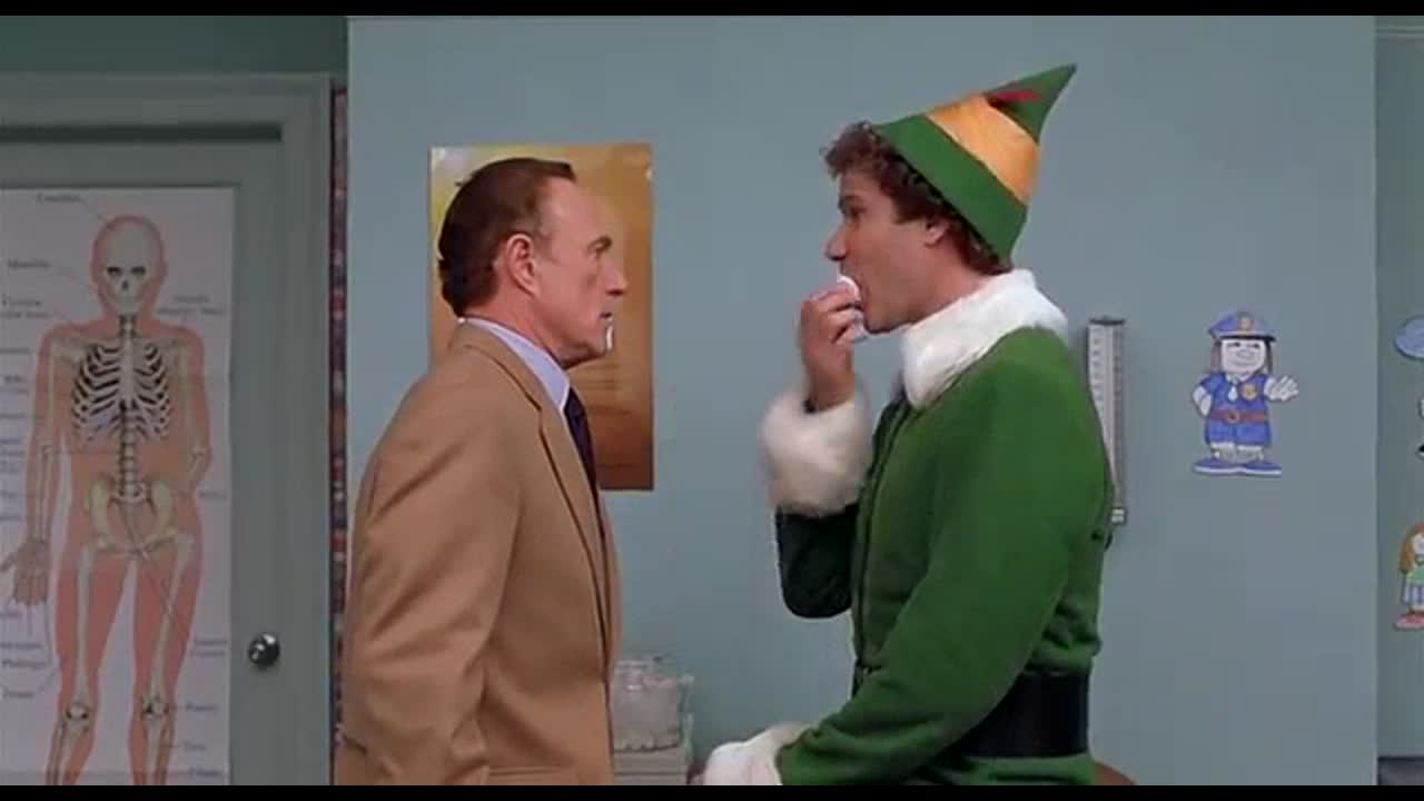Elf: Buddy Eating Cotton Balls - Find clips on VLIPSY