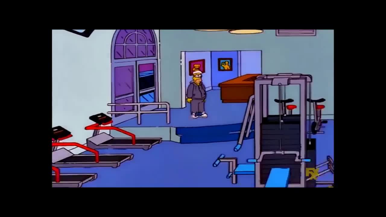 The Simpsons - What's a Gym? | Download HD video clip on | Vlipsy