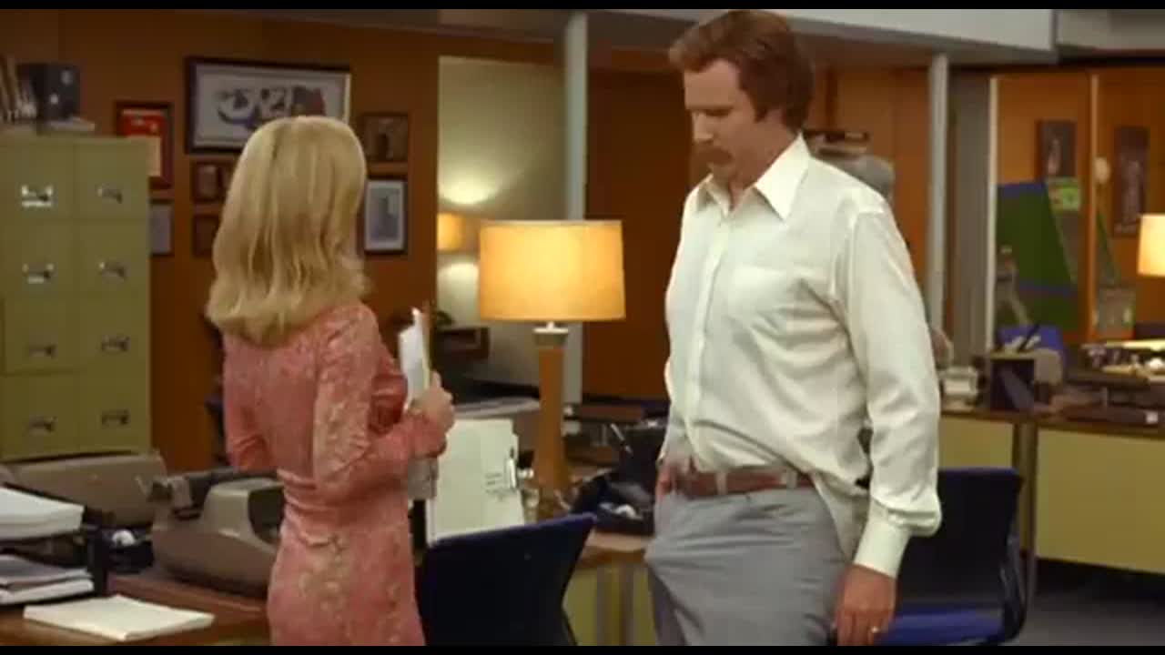 Anchorman - Oh. This is awkward. | Download HD video clip on | Vlipsy