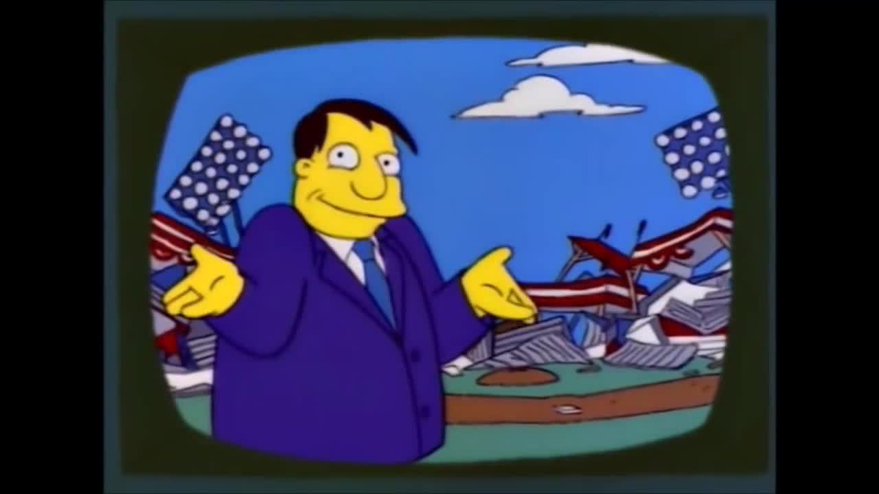 The Simpsons - Mayor Quimby Campaign Jinge | Download HD video clip on ...
