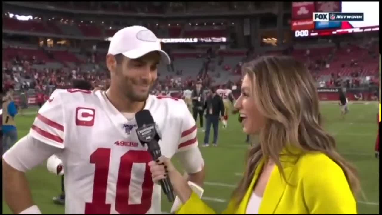Jimmy Garoppolo - Feels great baby | Download HD video clip on | Vlipsy
