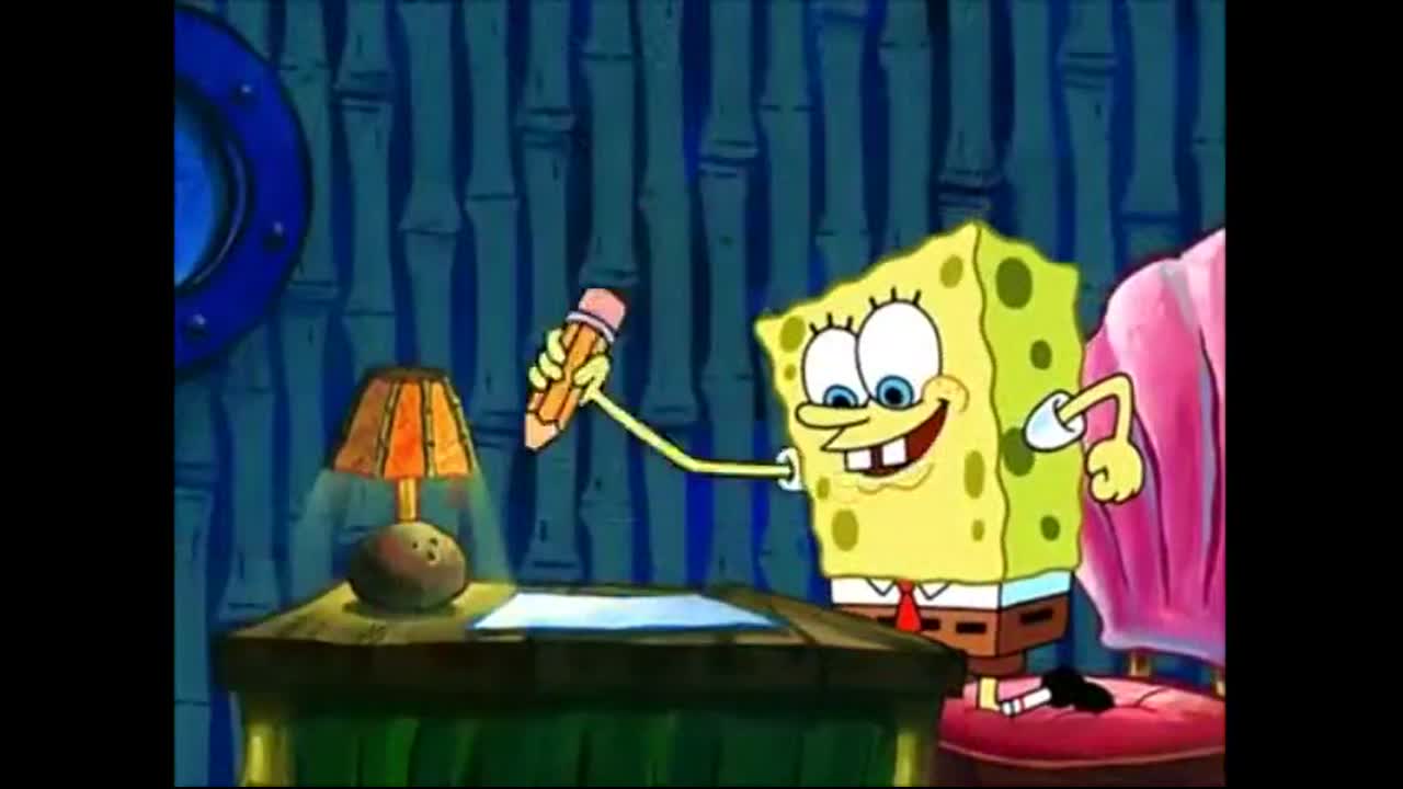 Spongebob Squarepants - Writing an Essay | Download HD video clip on ...