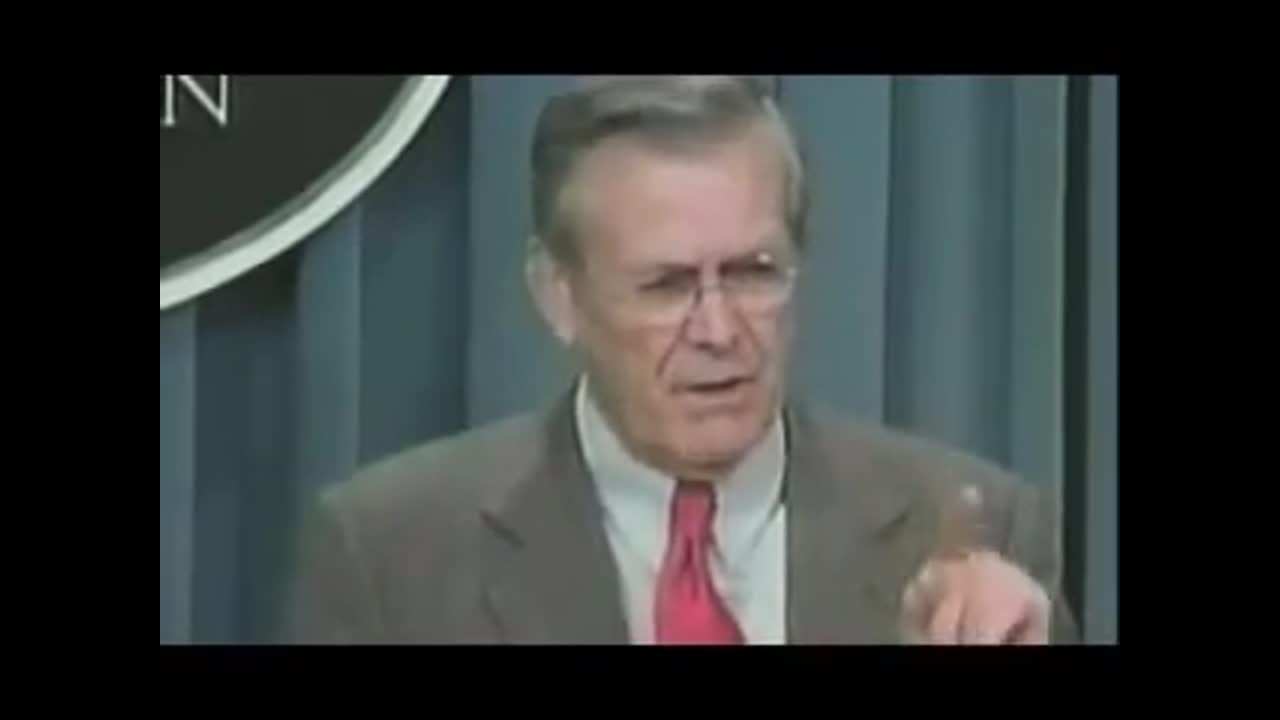 Donald Rumsfeld - Unknown Unknowns | Download HD video clip on | Vlipsy