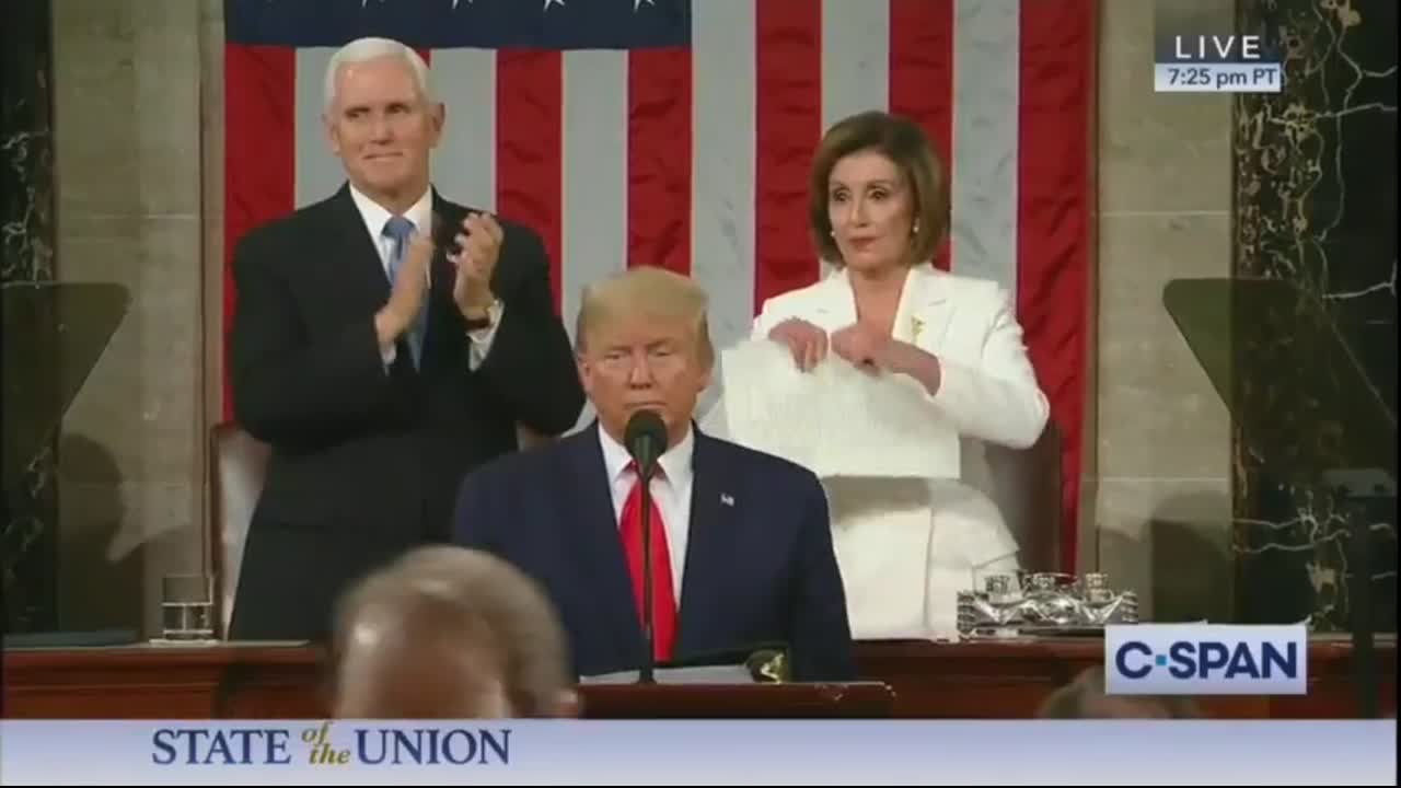 Nancy Pelosi - Ripping Speech | Download HD video clip on | Vlipsy