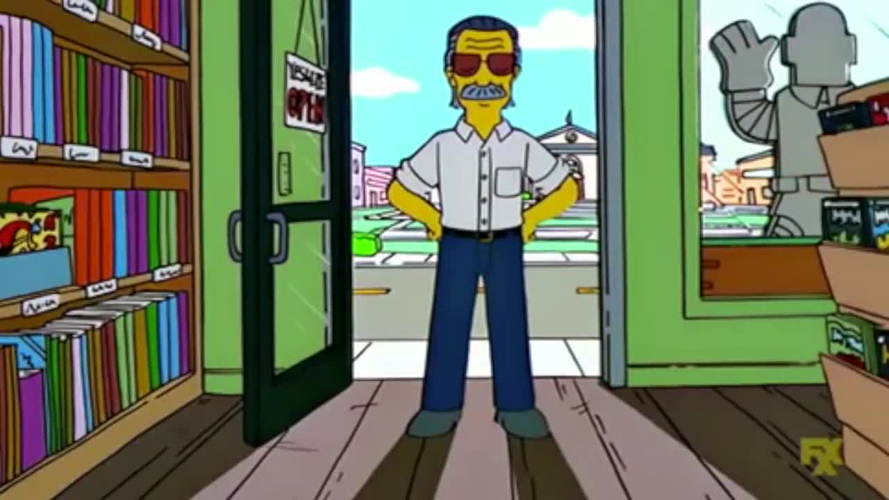 The Simpsons - Stan Lee?!? | Download HD video clip on | Vlipsy