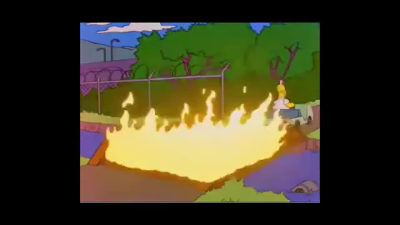 The Simpsons: Homer Burning Bridge - Find clips on VLIPSY