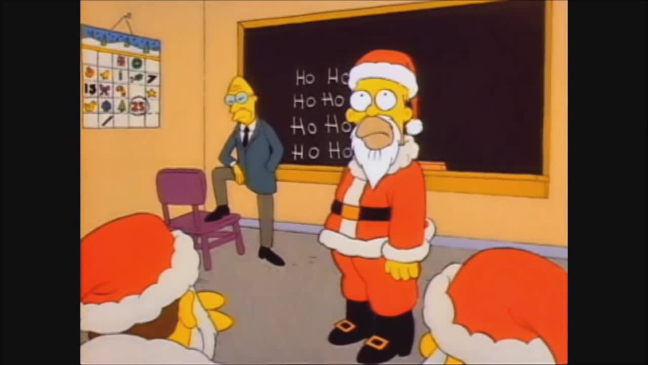 The Simpsons - Naming the reindeer | Download HD video clip on | Vlipsy