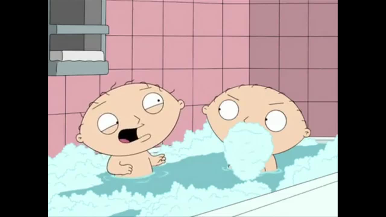 Family Guy: Stewie laughing in the tub - Find clips on VLIPSY