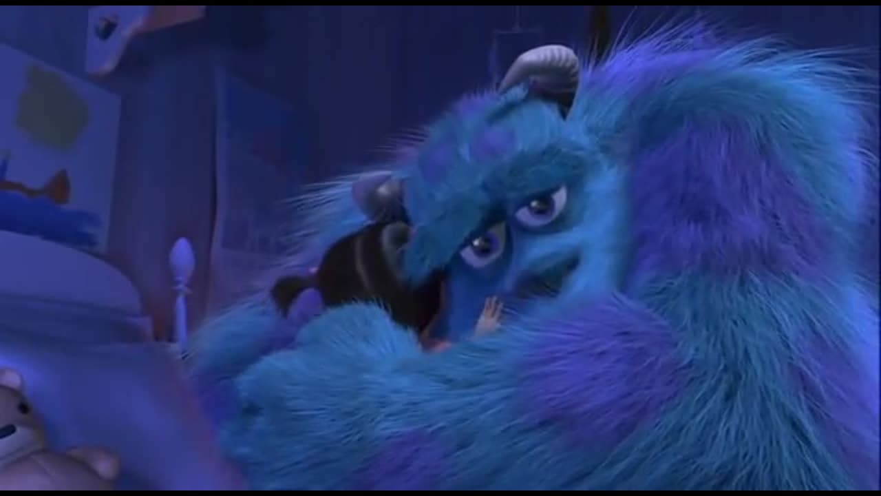 Monsters Inc - Boo hugs Sully | Download HD video clip on | Vlipsy