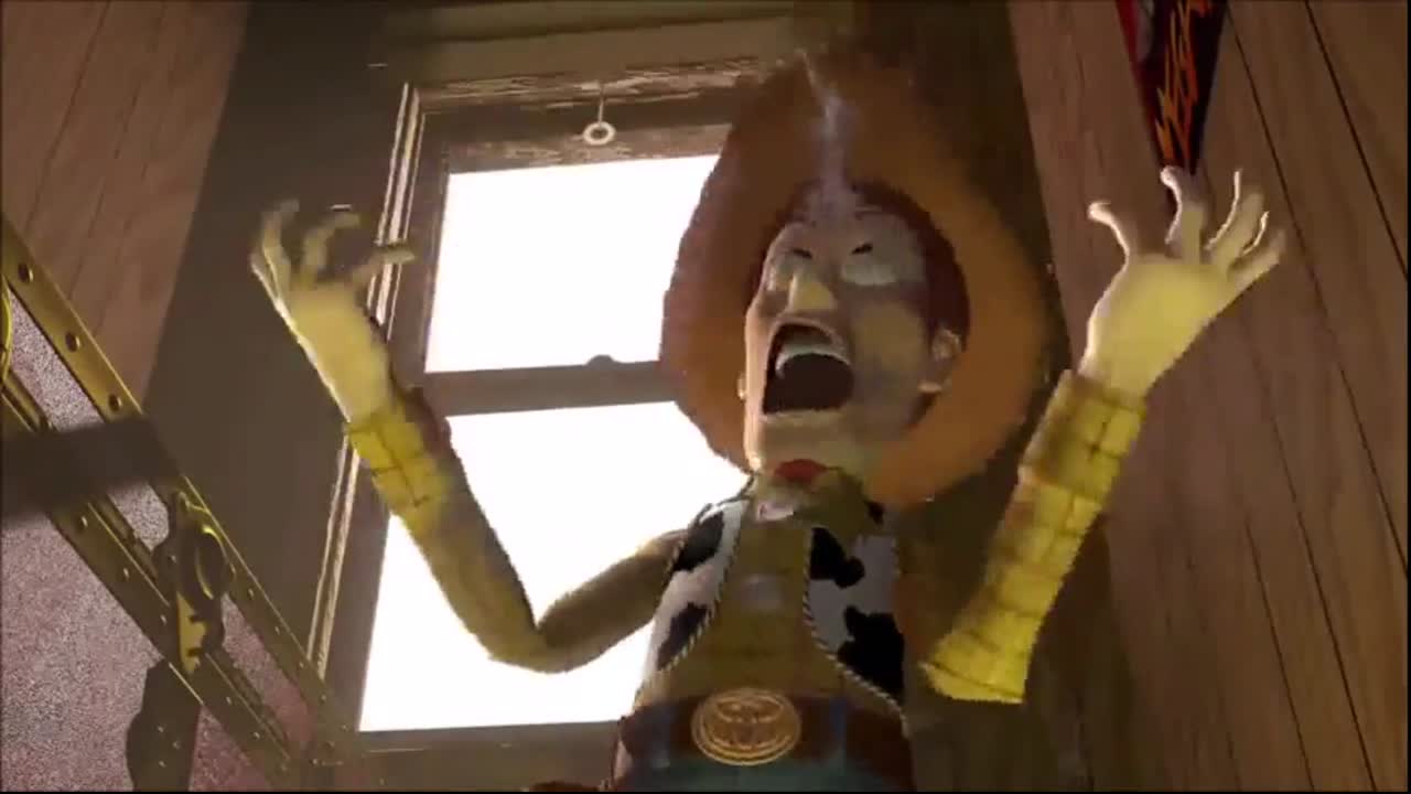 Toy Story - Woody screaming loudly | Download HD video clip on | Vlipsy