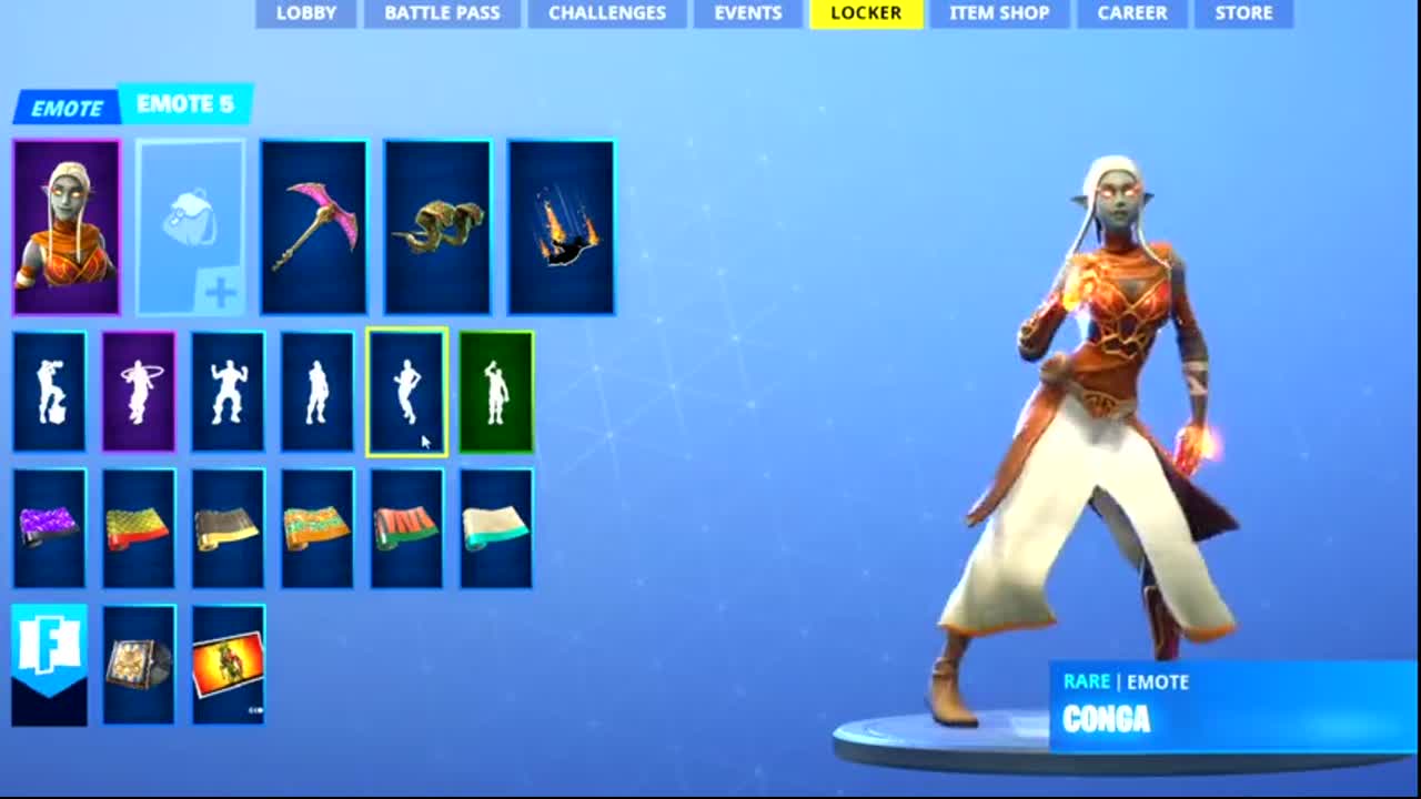 Fortnite Season 8: Ember doing the Conga Emote. Find clips on VLIPSY