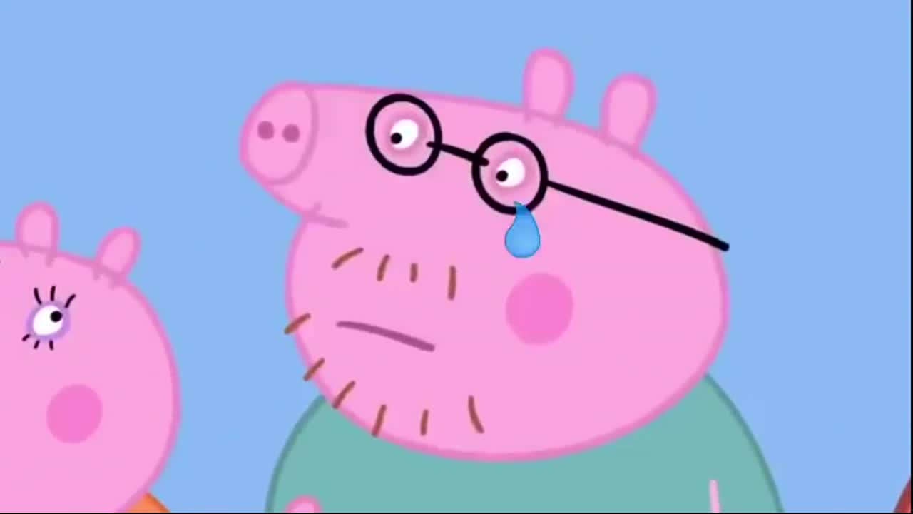 Peppa Pig Meme - Sad Daddy Pig | Download HD video clip on | Vlipsy
