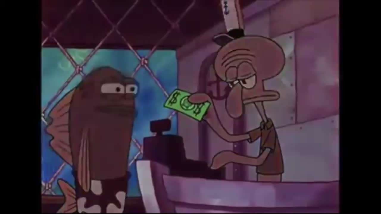 Spongebob Meme - Broke Alert | Download HD video clip on | Vlipsy