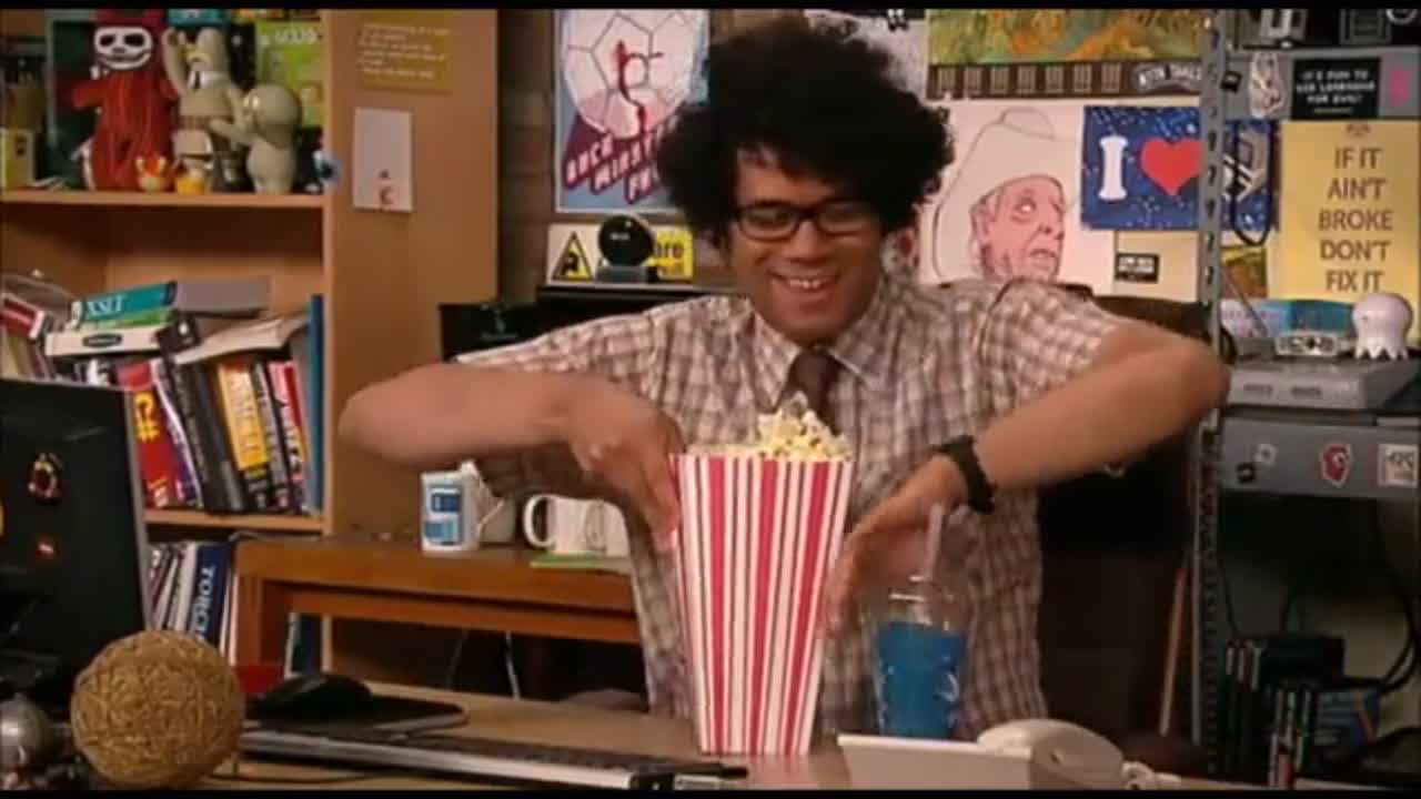 The IT Crowd - Popcorn | Download HD video clip on | Vlipsy