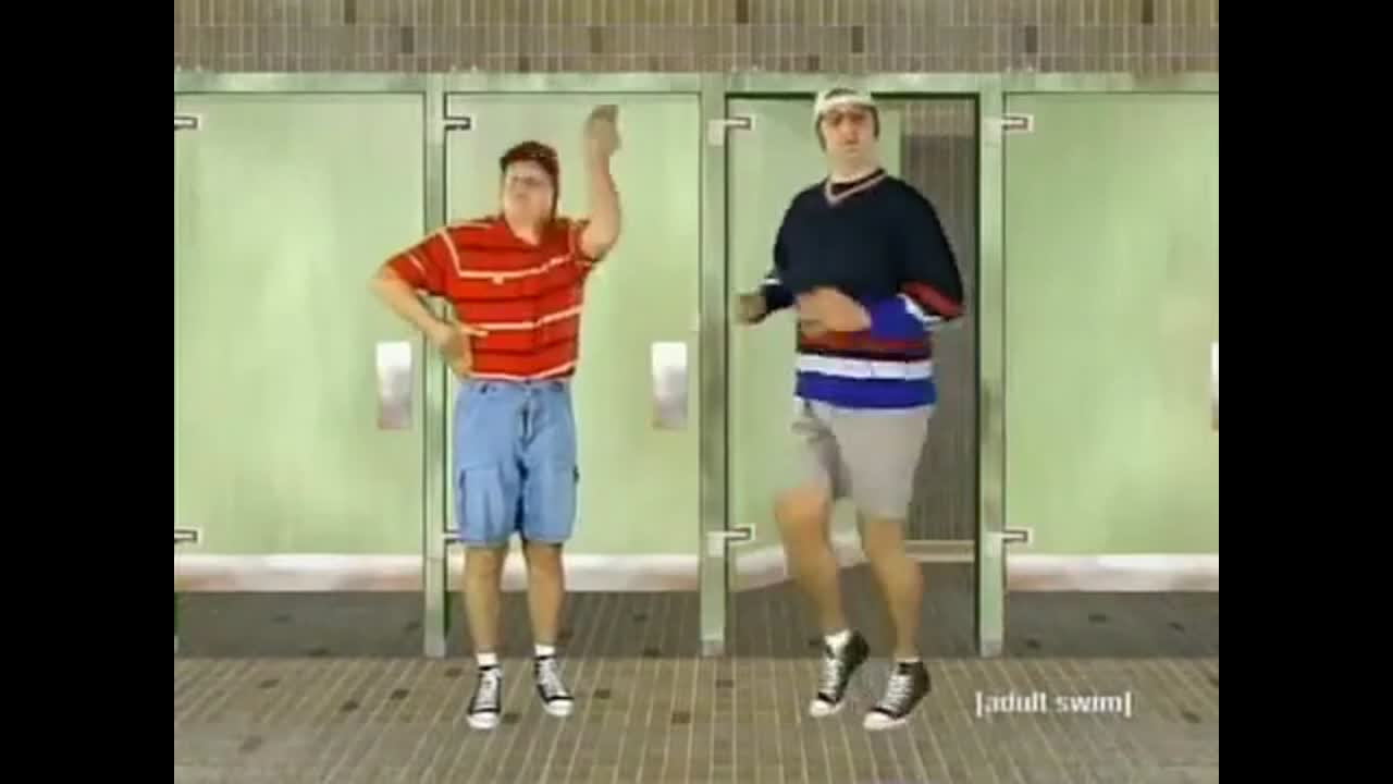 Tim and Eric: Bathroom dancing. Find clips on VLIPSY