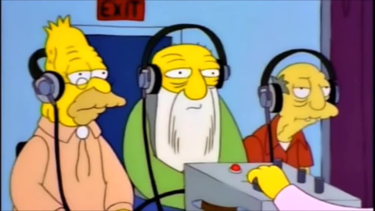 The Simpsons - Hearing Test | Download HD video clip on | Vlipsy