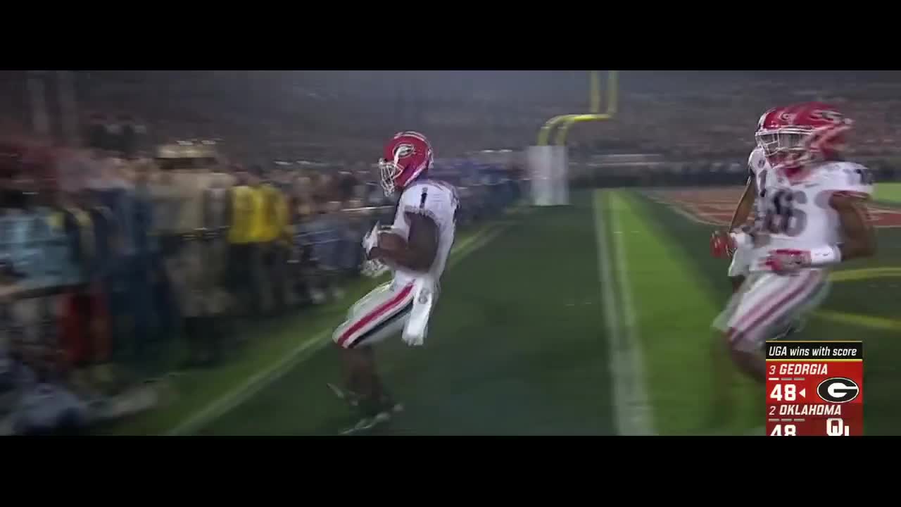 Georgia Bulldogs: Touchdown! Touchdown! Dogs win it! - Find clips on VLIPSY