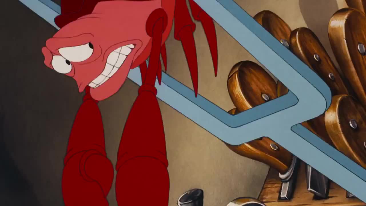 The Little Mermaid - Sebastian vs. The Chef | Download HD video clip on ...